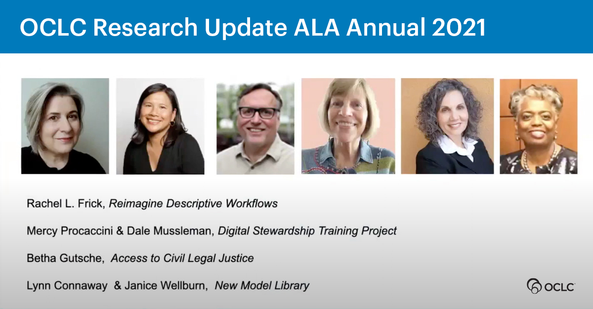 OCLC Research Update ALA Annual 2021